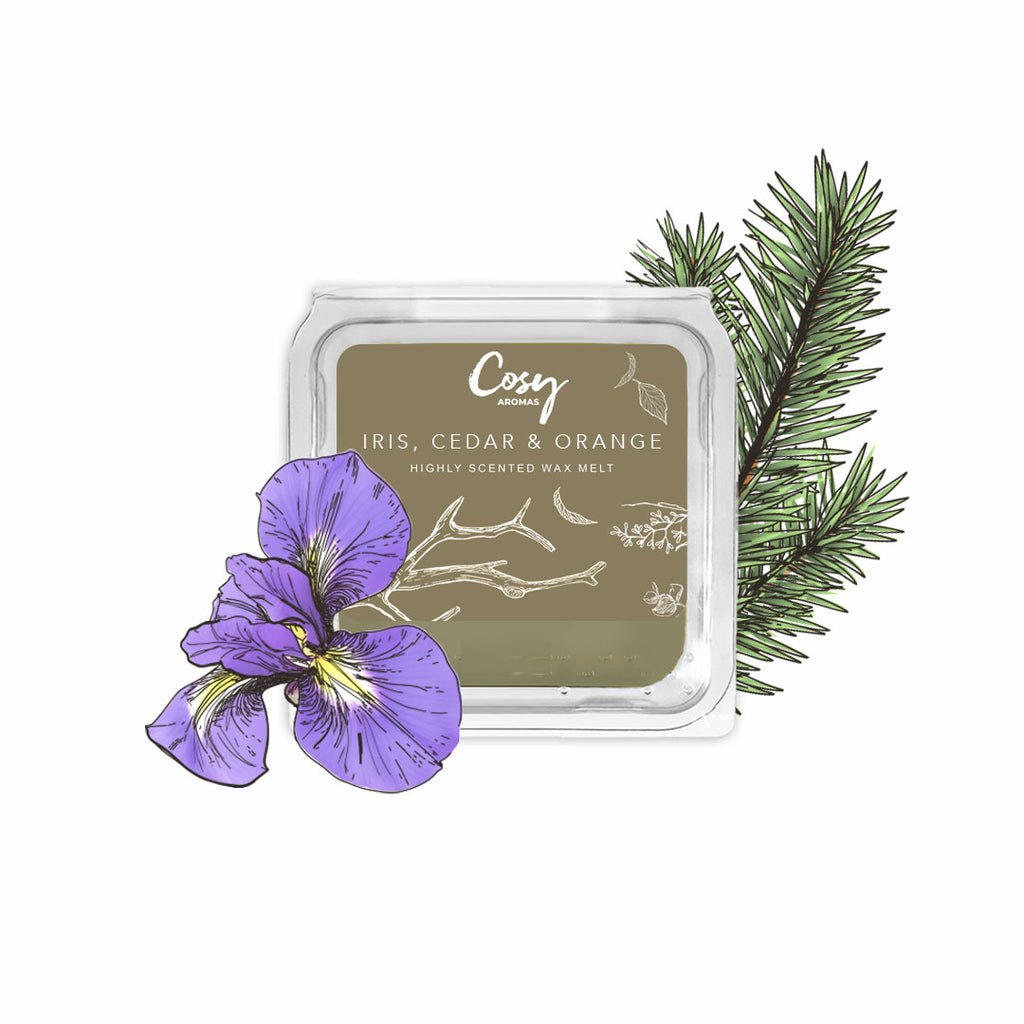 Iris, Cedar & Orange - 25g Wax Melts – Cosy Aromas
